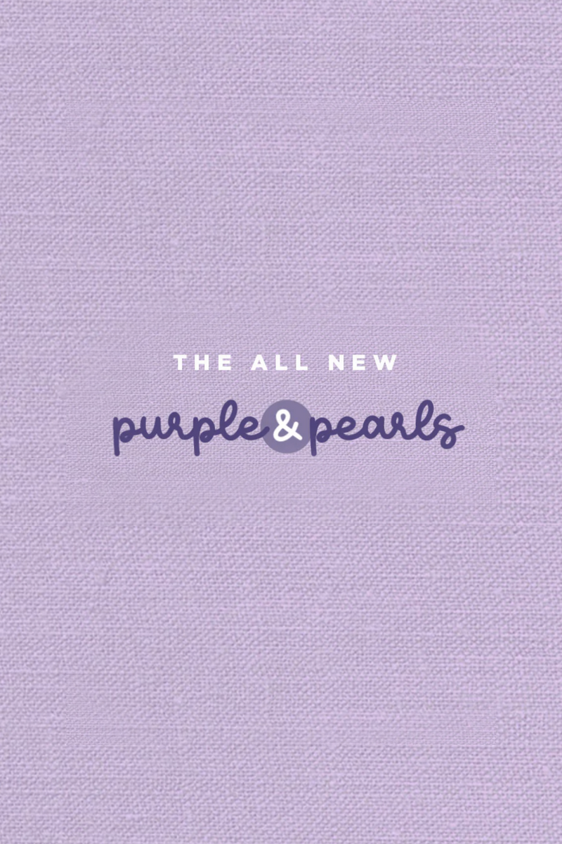 Tri Sigma Custom Design Gallery – Purple & Pearls - Tri Sigma